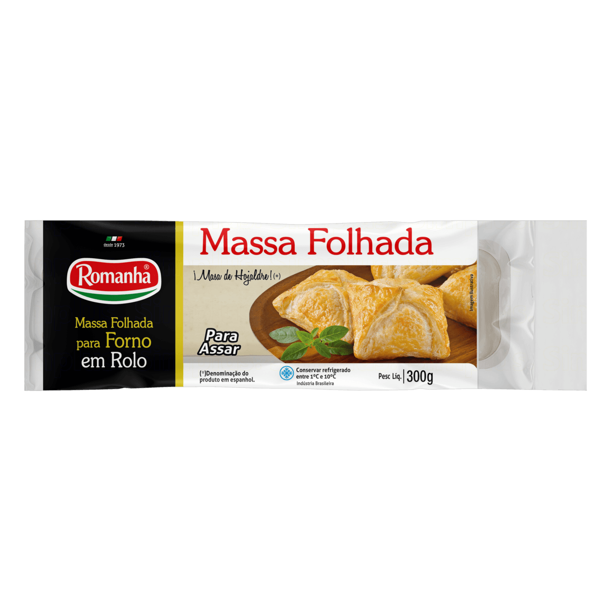 Massa Folhada Em Rolo Romanha 300g