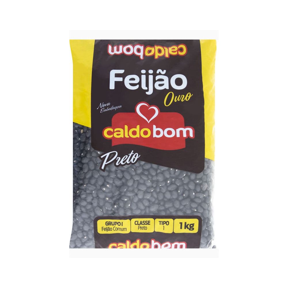 Feijão Preto Tipo 1 Caldo Bom 1kg Feijão Preto Tipo 1 Caldo Bom 1kg