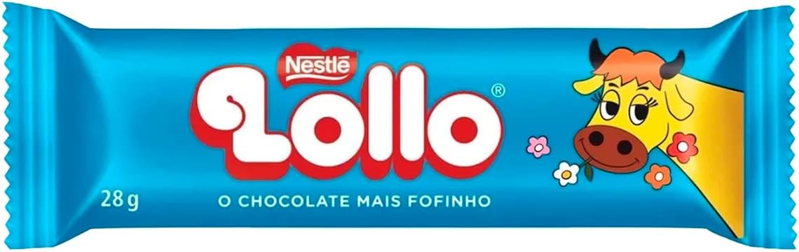 Bombom Chocolate Recheio Leite Maltado Lollo Pacote 28g Bombom Chocolate Recheio Leite Maltado Lollo Pacote 28g