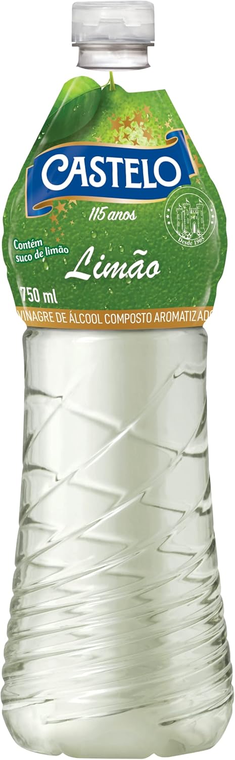 Vinagre de Álcool com Limão Castelo 750ml Vinagre de Álcool com Limão Castelo 750ml