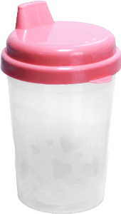 Copo Pin Pin com Tampa Plastibrasil 200ml