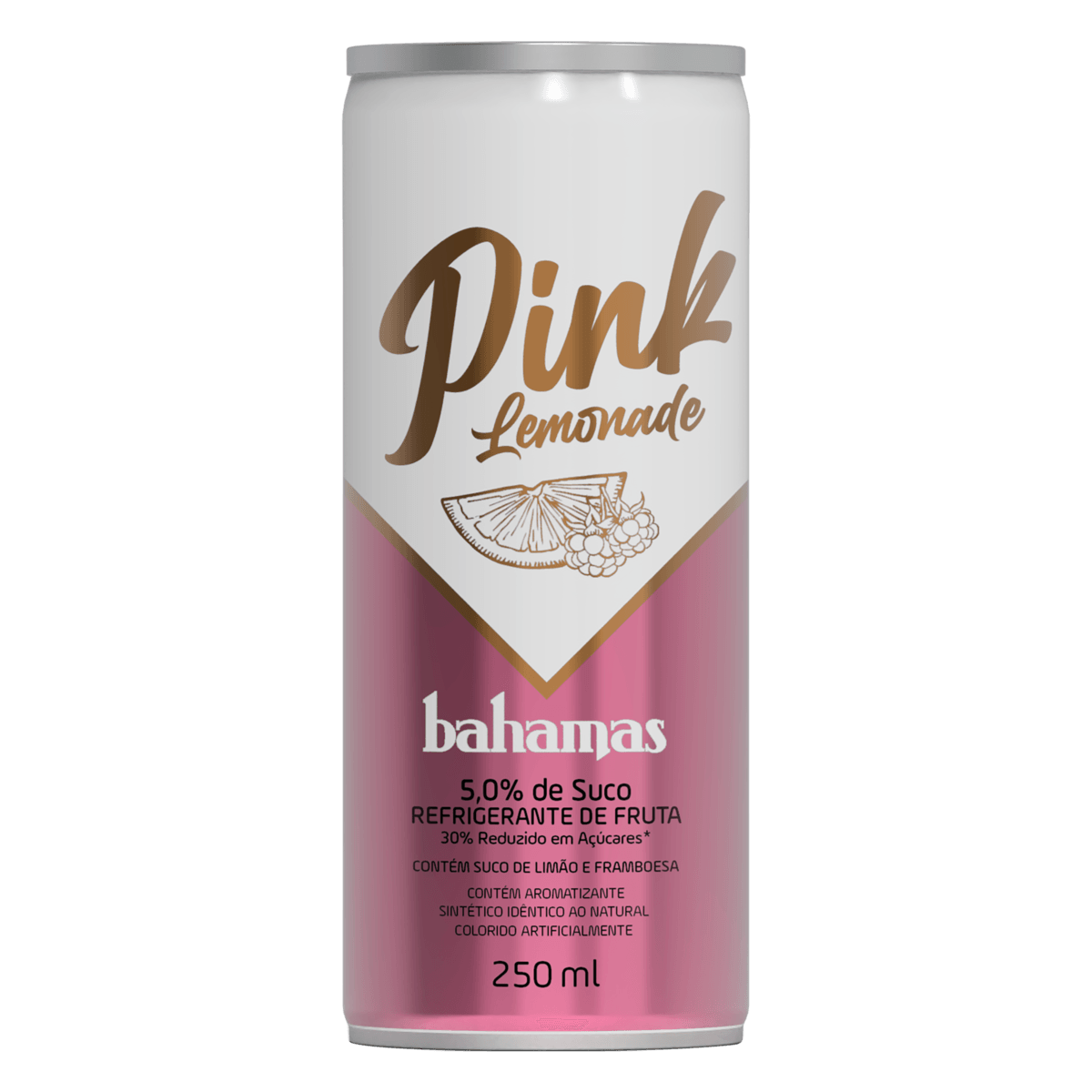 Refrigerante Pink Lemonade Bahamas Lata 250ml