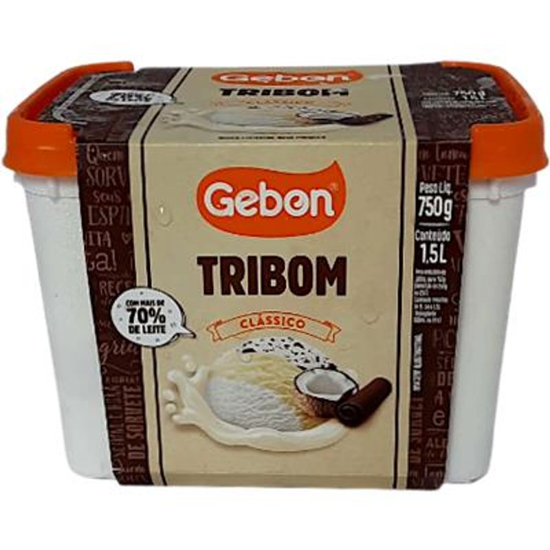 Sorvete sabor Tribom Gebon 1,5L