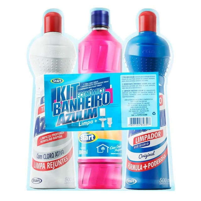 Kit Banheiro Azulim 500ml