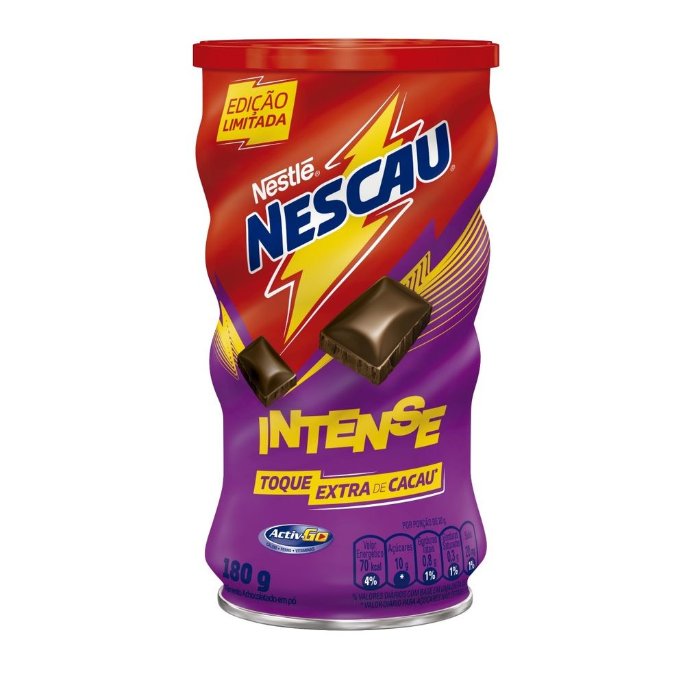 Achocolatado Pó Nescau Intense Lata 180g